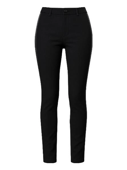 CONQUISTA Satin Detail Trousers - Black