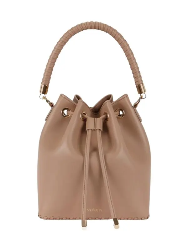 SAONARA BRAND Saonara Leather Bucket Bag - Black