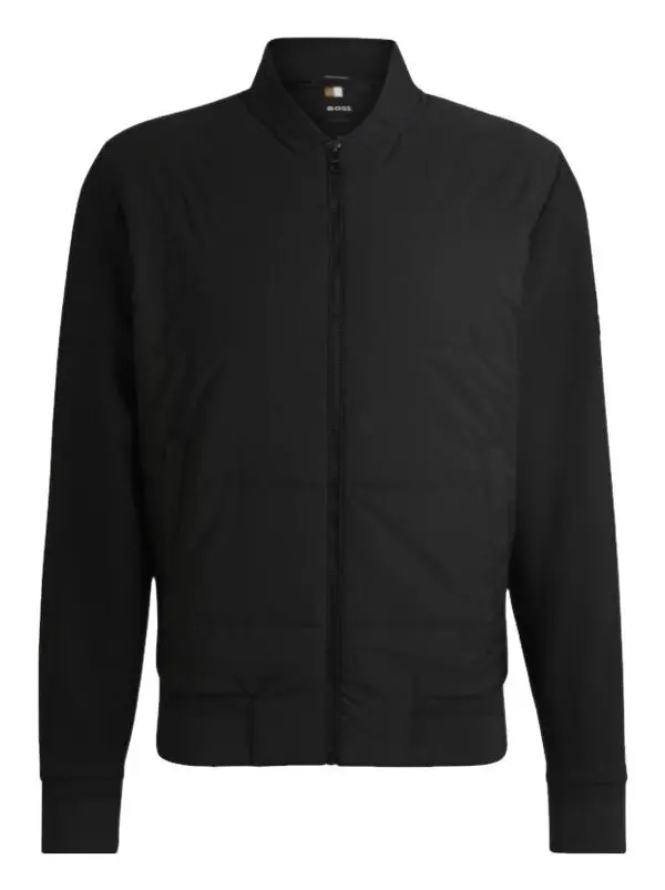 Hugo Boss Padded Zip Sweatshirt - Black