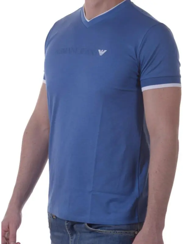 Emporio Armani Logo T-shirt - Blue
