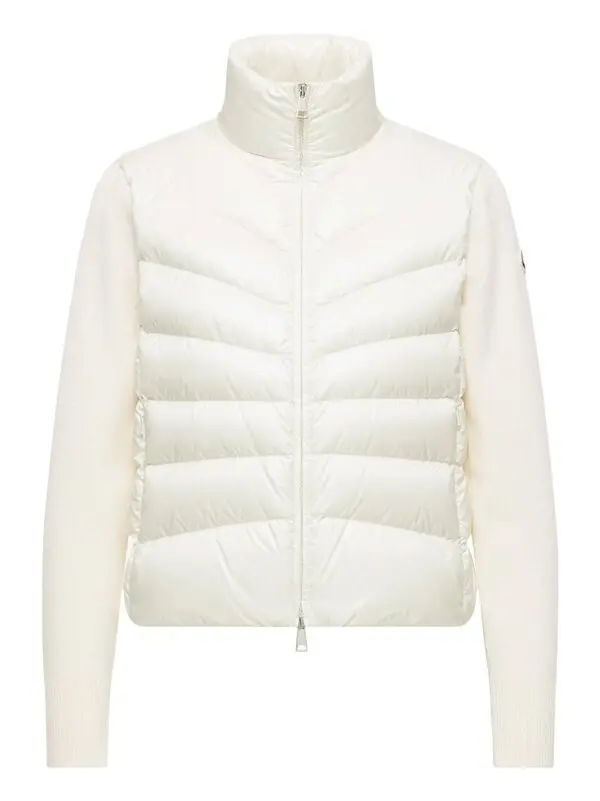 Moncler Padded Zip-up Cardigan - White