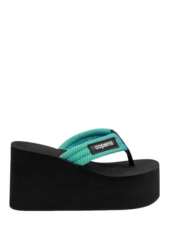 Coperni Platform Wedge Sandals - Black