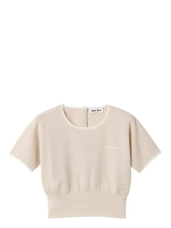 Miu Miu Cashmere Sweater - Ivory