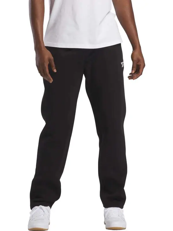 REEBOK Fleece Straight Leg Sweatpants - Black