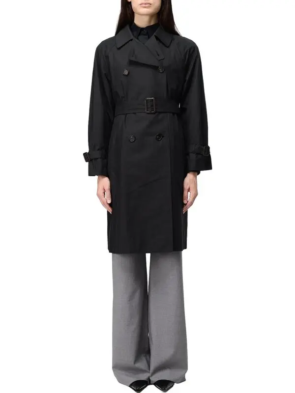 Max Mara Belted Trench Coat - Black