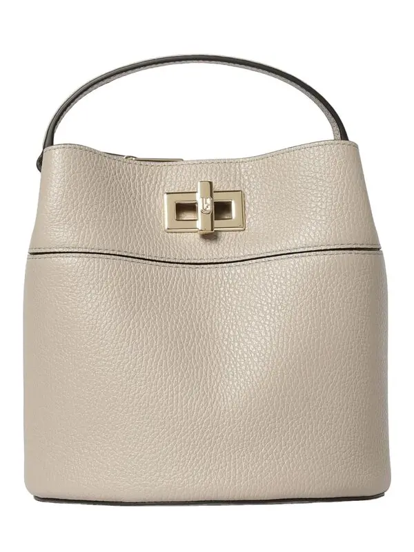 Furla Amelie Mini Leather Bucket Bag - Grey