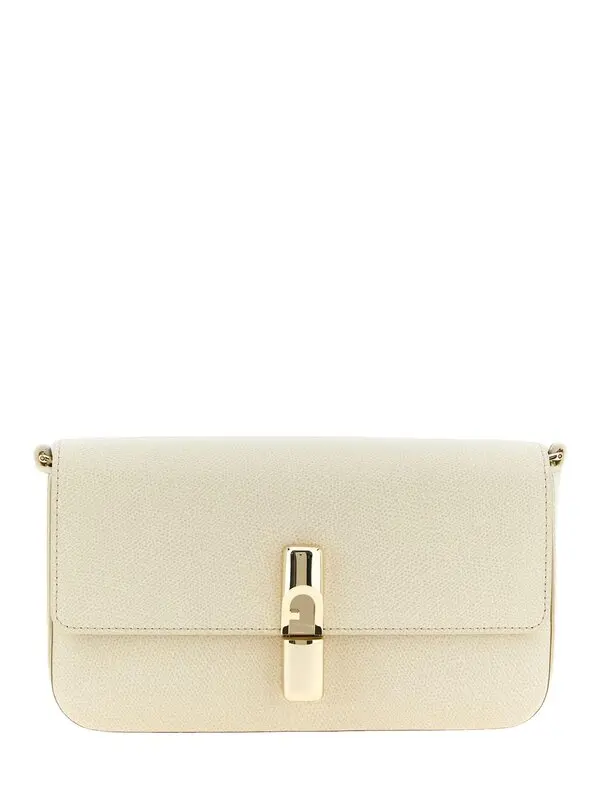 Furla Iride Leather Crossbody Bag - Yellow