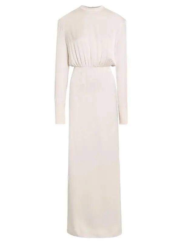 Magda Butrym Draped Silk-satin Gown - Ecru