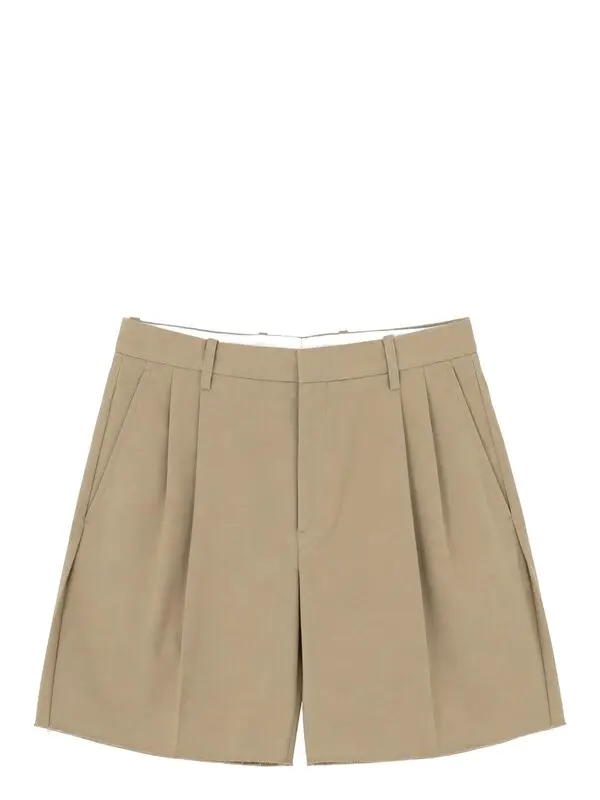 MAISON MARGIELA Tailored Cotton Shorts - Beige