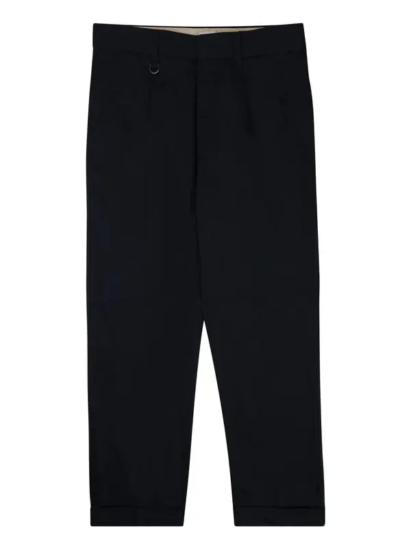 PAOLO PECORA MILANO Cotton Blend Trousers - Blue