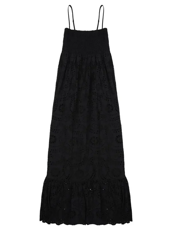 MC2 SAINT BARTH Abito "jemma" Cotton Dress - Black