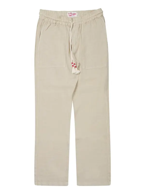 MC2 SAINT BARTH Linen Trousers - Beige