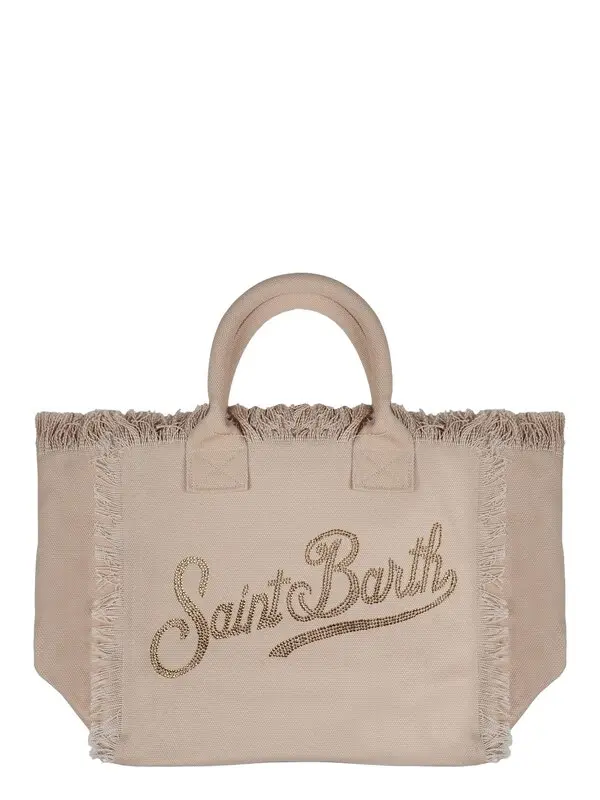 MC2 SAINT BARTH Vanity Medium Canvas Tote Bag - Beige