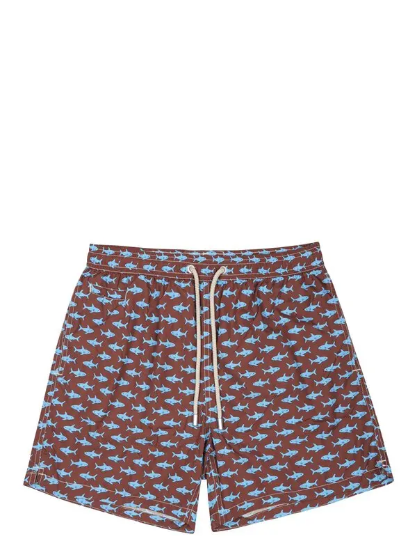 MC2 SAINT BARTH Lighting" Swim Shorts - Brown