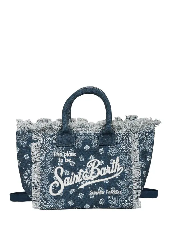 MC2 SAINT BARTH Borsa Colette Canvas Tote - Blue