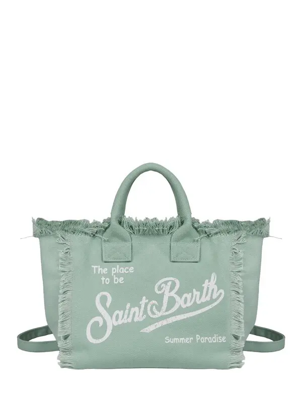 MC2 SAINT BARTH Borsa Colette Canvas Tote - Green