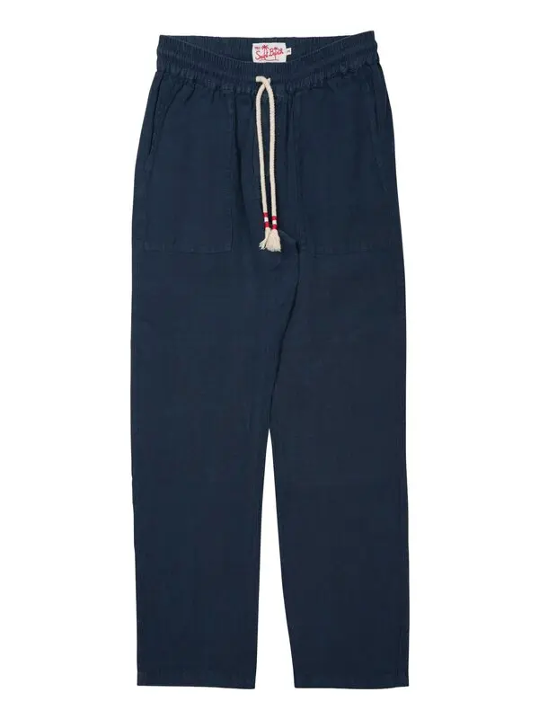 MC2 SAINT BARTH Calais" Linen Trousers - Blue