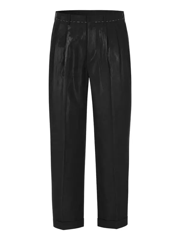 MAISON MARGIELA Tailored Pleated Trousers - Black