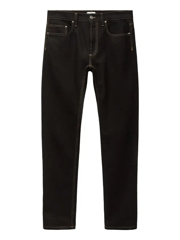 Versace Cotton-elastic Jeans With Medusa Detail - Nero