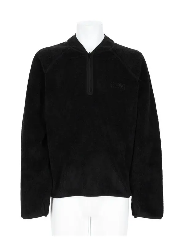 MAISON MARGIELA Fleece Quarter-zip Pullover - Black