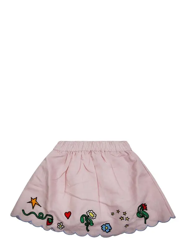 Stella McCartney Embroidered Mini Skirt - Rosa