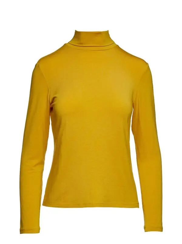 CONQUISTA Long Sleeve Turtleneck Jumper - Orange