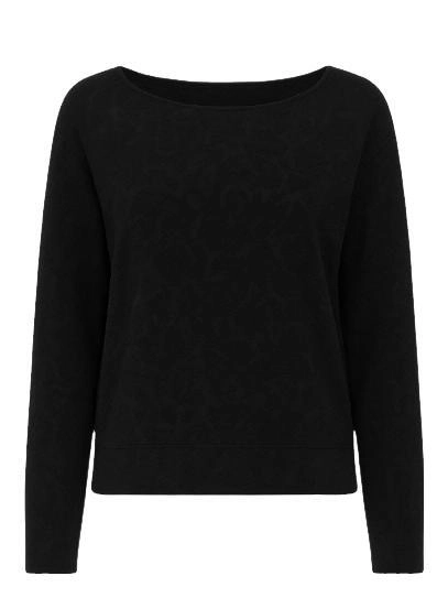 CONQUISTA Cropped Top With Off-shoulder Neckline - Black