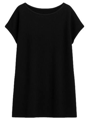 CONQUISTA Sleeveless Mini Dress With Button Detail - Black
