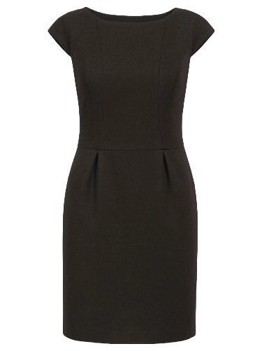 CONQUISTA Sleeveless Fitted Stretch Jersey Punto Di Roma Dress - Grey