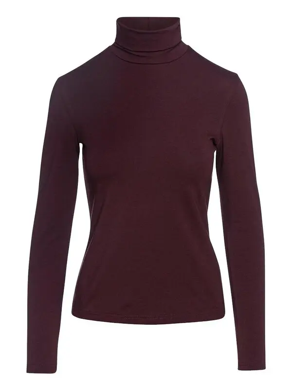 CONQUISTA Turtleneck Top - Brown