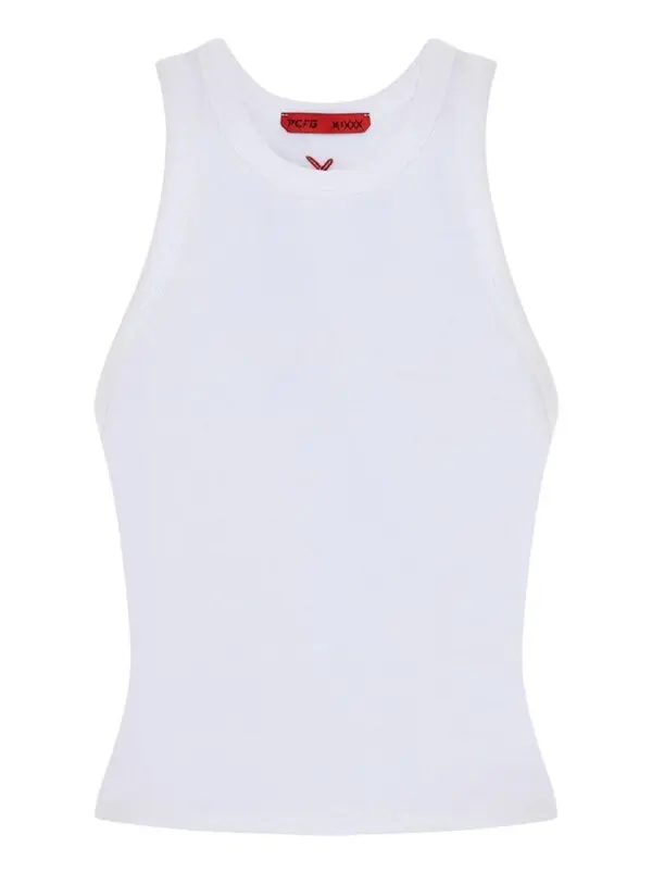 PCFG Daydreamers Wide Strap Tank Top - White