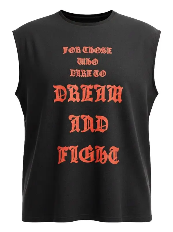 TOKKOU Japanese Cotton Sleeveless Top With Hannya Print - Black