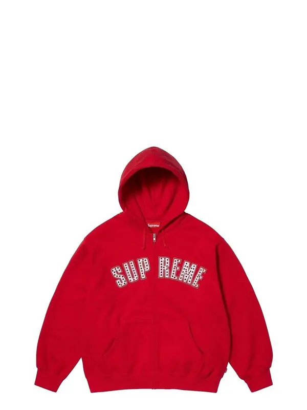 Supreme X B.b. Simon Zip Up Hooded Sweatshirt - Red