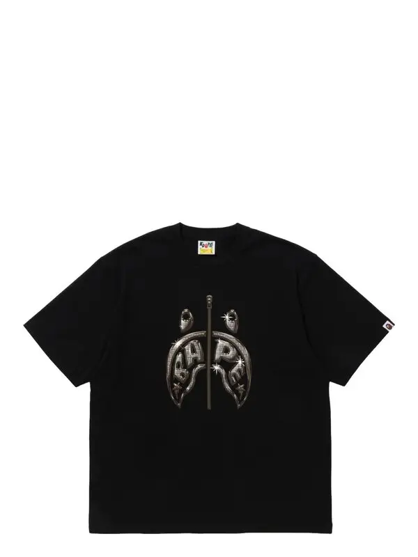 A BATHING APE Mad Shark Photo Print Relaxed Fit Tee - Black