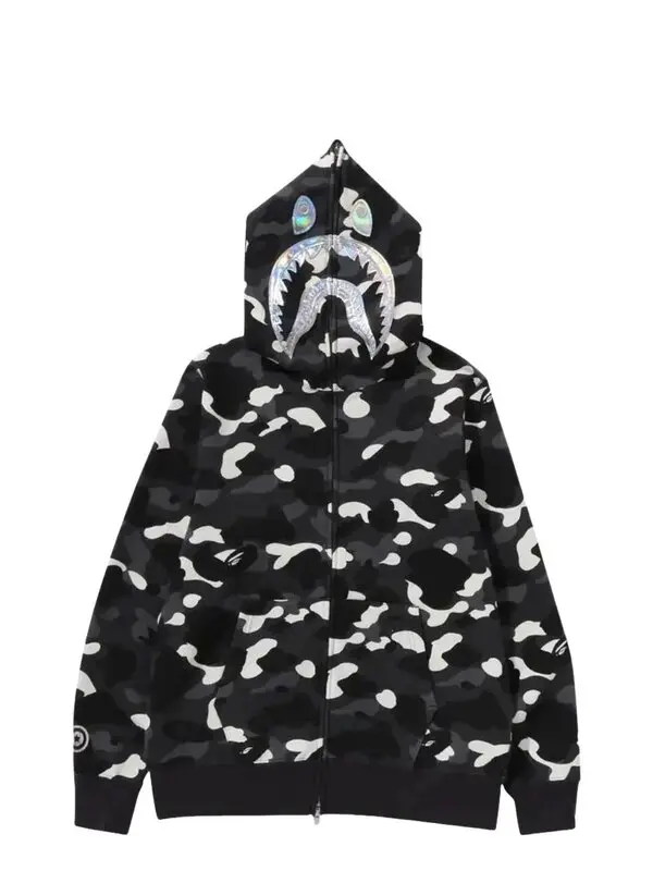 A BATHING APE City Camo Shark Full Zip Hoodie - Black