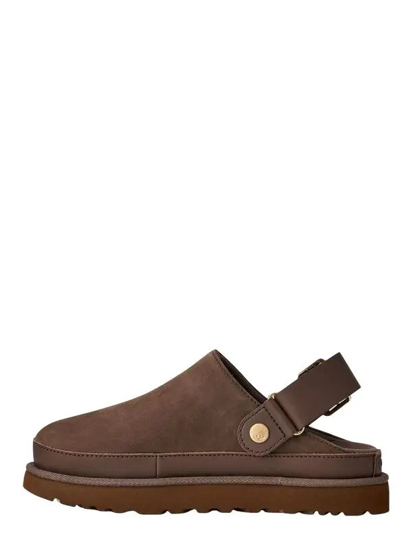 UGG Goldenstar Villa Clog Mules With Adjustable Strap - Molasses/brown