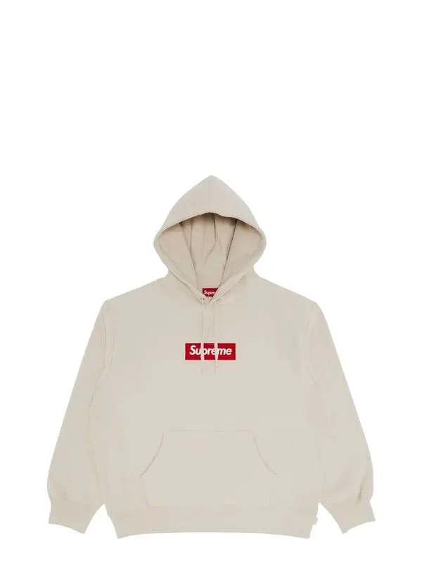 Supreme Box Logo Hooded Sweatshirt - Stone