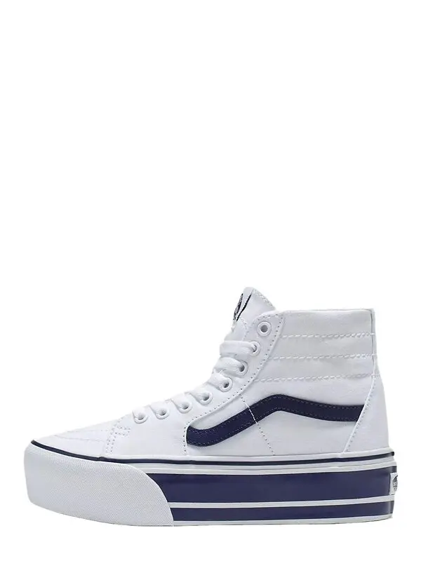 VANS Sk8 Hi Tapered Stackform Sneakers - White/blue