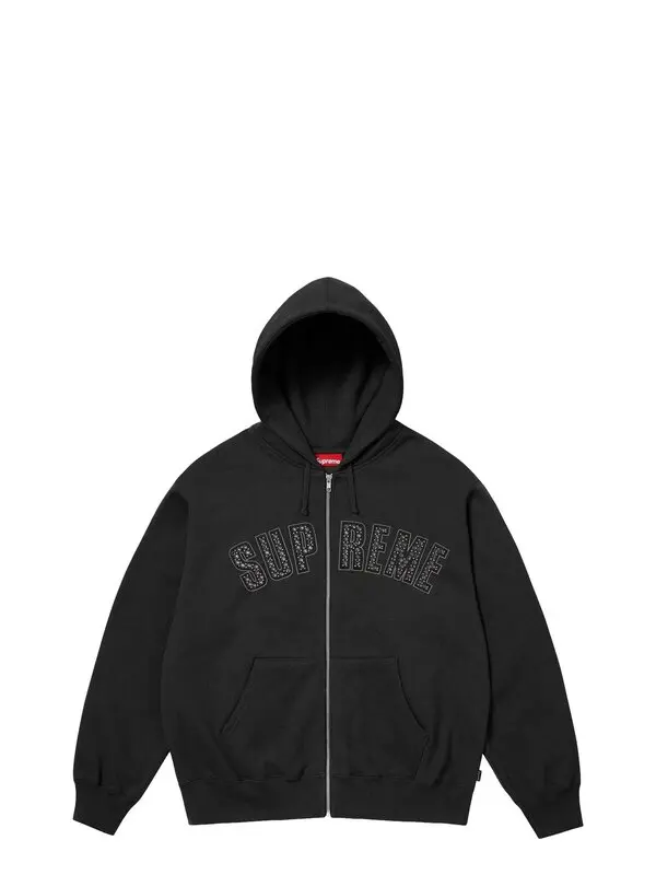 Supreme X B.b. Simon Zip Up Hooded Sweatshirt - Black