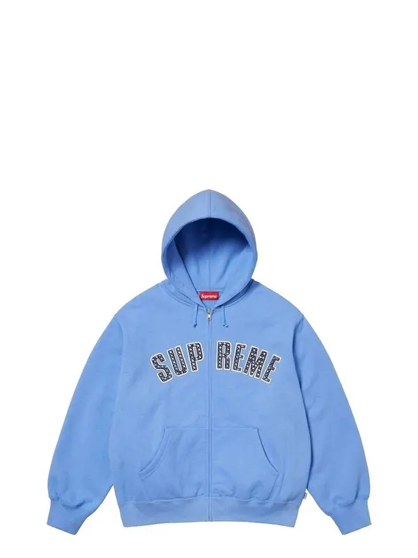 Supreme X B.b. Simon Zip Up Hooded Sweatshirt - Light Blue