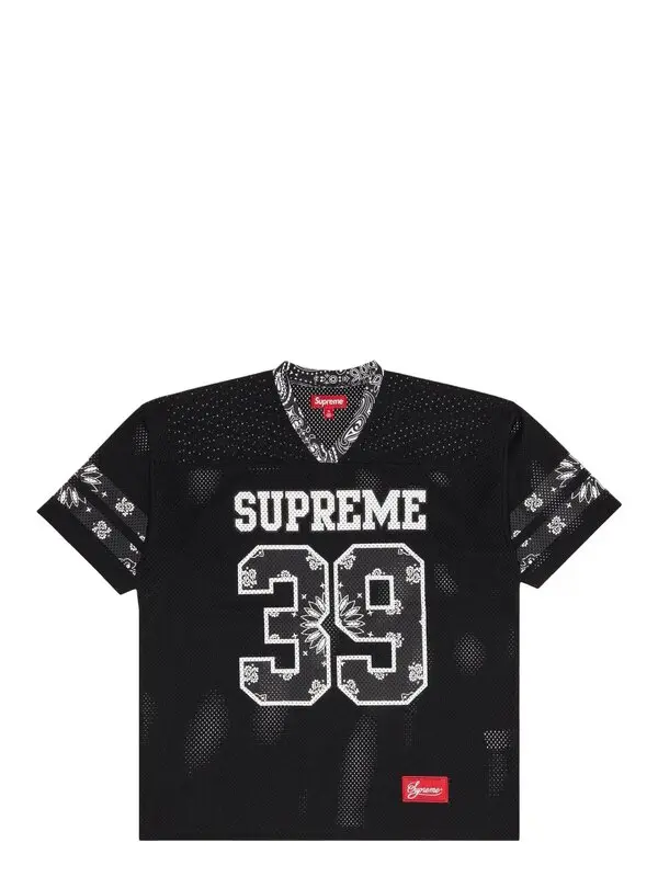 Supreme Bandana Football Jersey - Black