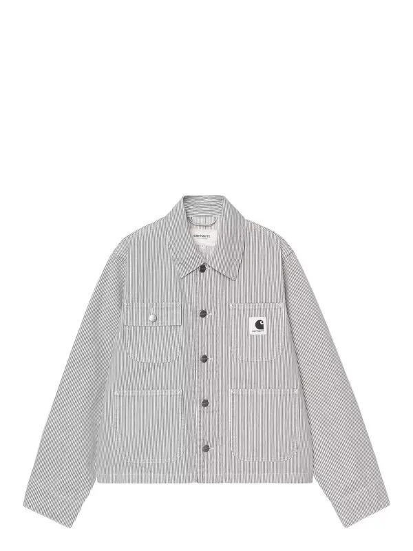Carhartt Work In Progress Mercer Stripe Chore Jacket - Graphite