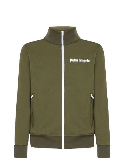 Palm Angels Classic Track Jacket - Olive Green