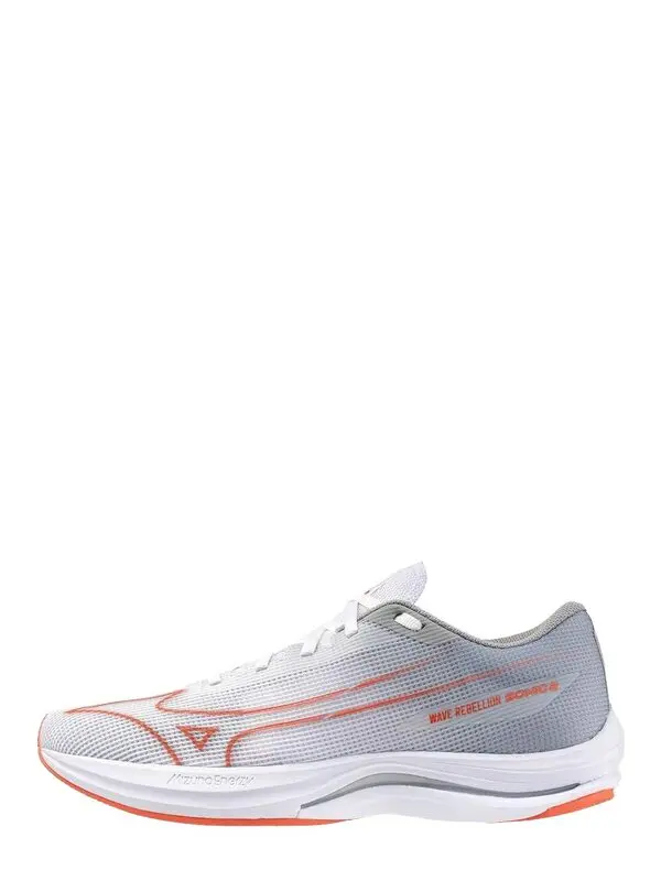 Mizuno Wave Rebellion Sonic 2 Athletic Sneakers - White/orange