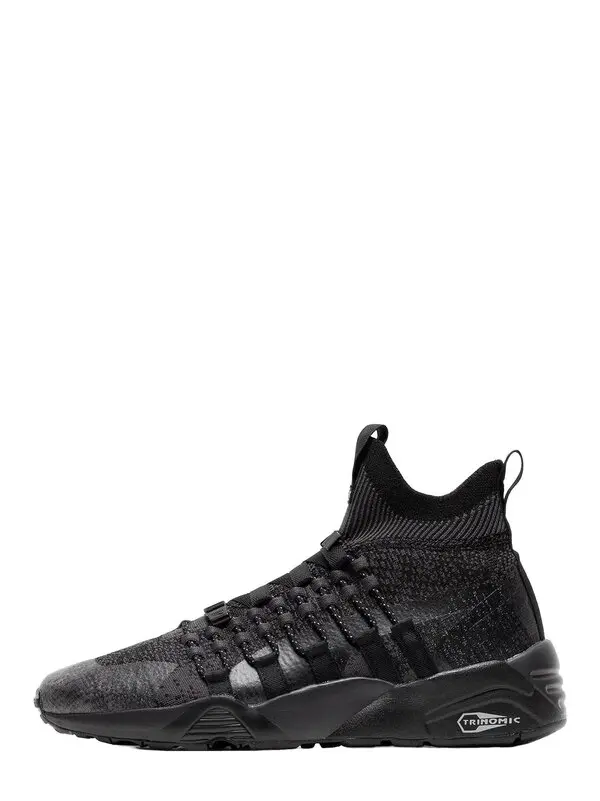 PUMA Nemen X Blaze Of Glory Knit Mid Sneakers - Black/phantom Black