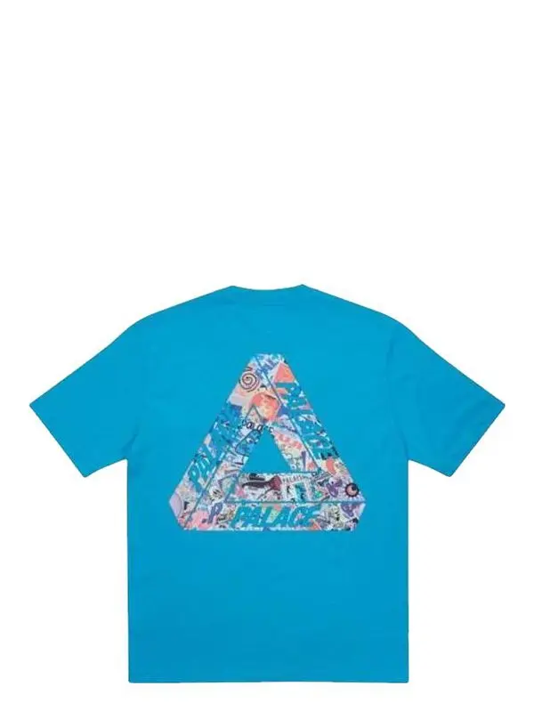 PALACE Fw21 Tri-sticker Pack Logo T-shirt - Blue