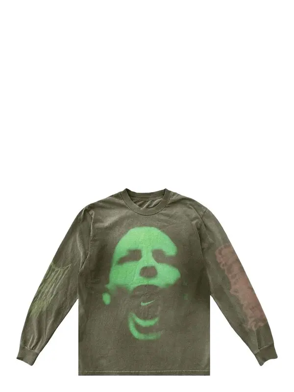 TRAVIS SCOTT X Nike T-rexx Logo Long-sleeve T-shirt - Green