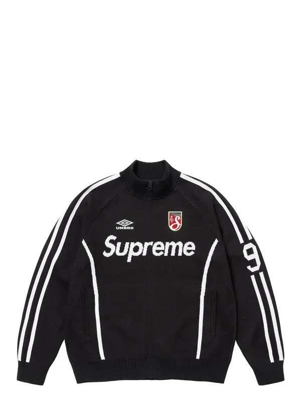 Supreme X Umbro Zip Up Sweater - Black