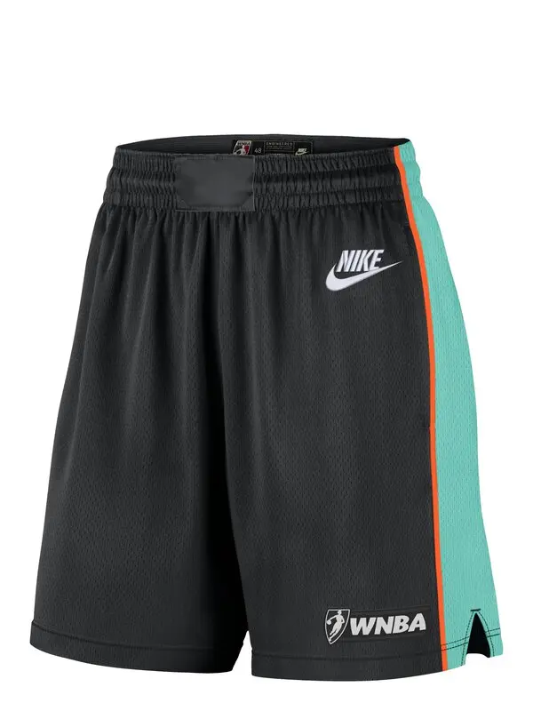 Nike New York Liberty Court Origins Dri-fit Victory Knee-length Shorts - Black/mint