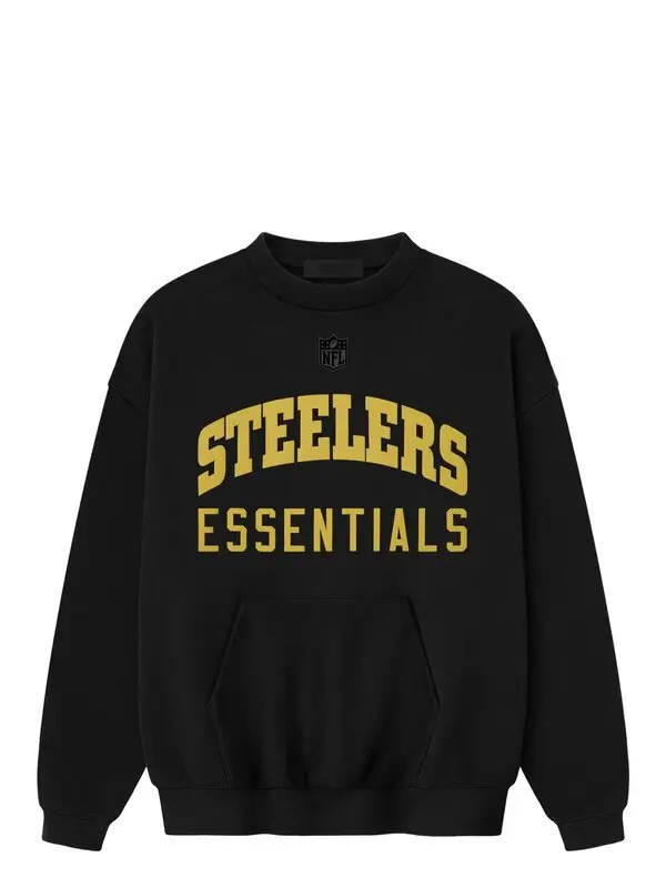 Fear Of God X Nfl Fw25 Steelers Sport Crewneck - Black